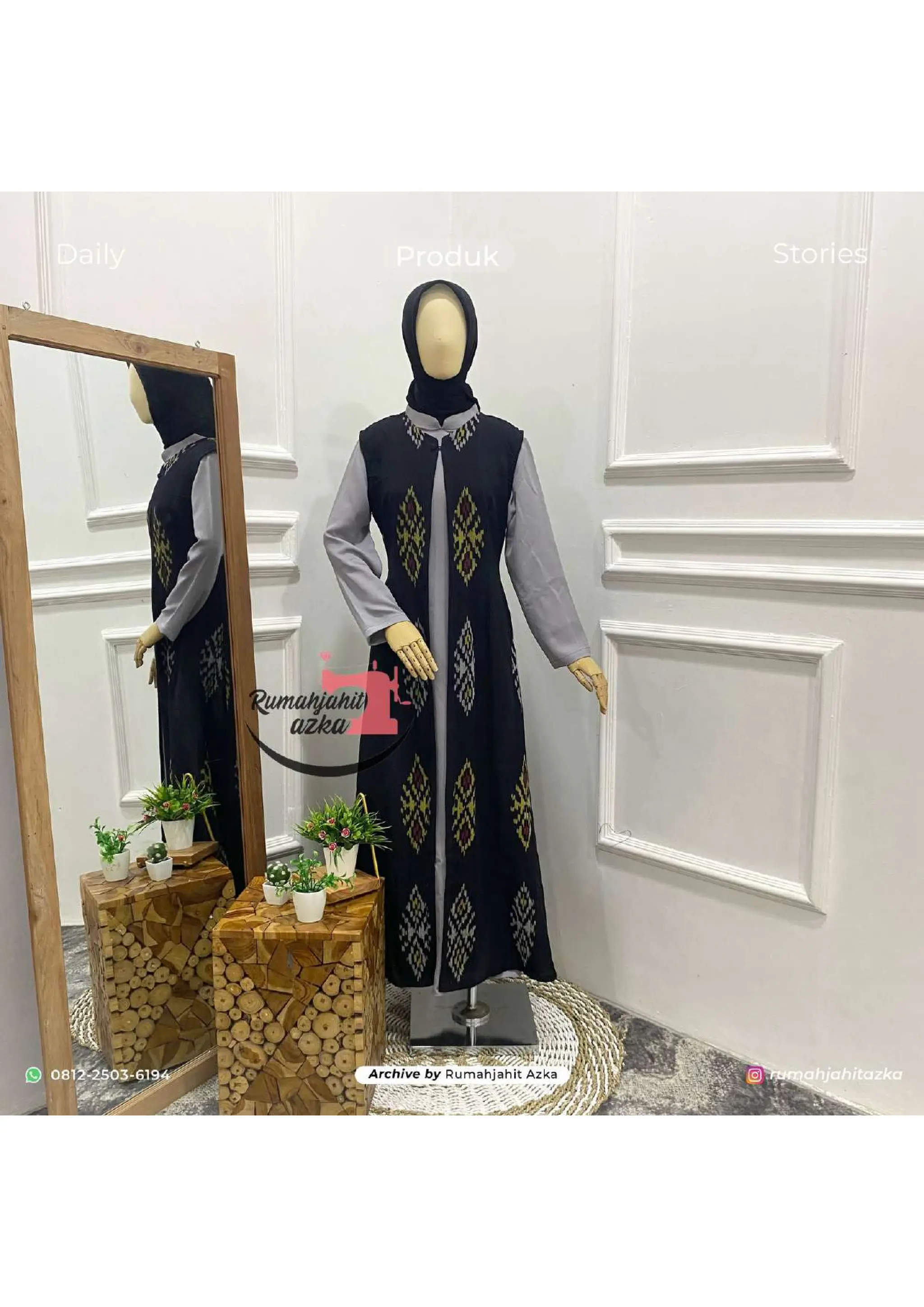 Jahit Oneset Batik Gamis by Rumah Jahit Azka | PDF