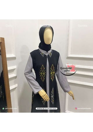 Jahit Oneset Batik Gamis by Rumah Jahit Azka | PDF