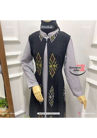 Jahit Oneset Batik Gamis by Rumah Jahit Azka | PDF