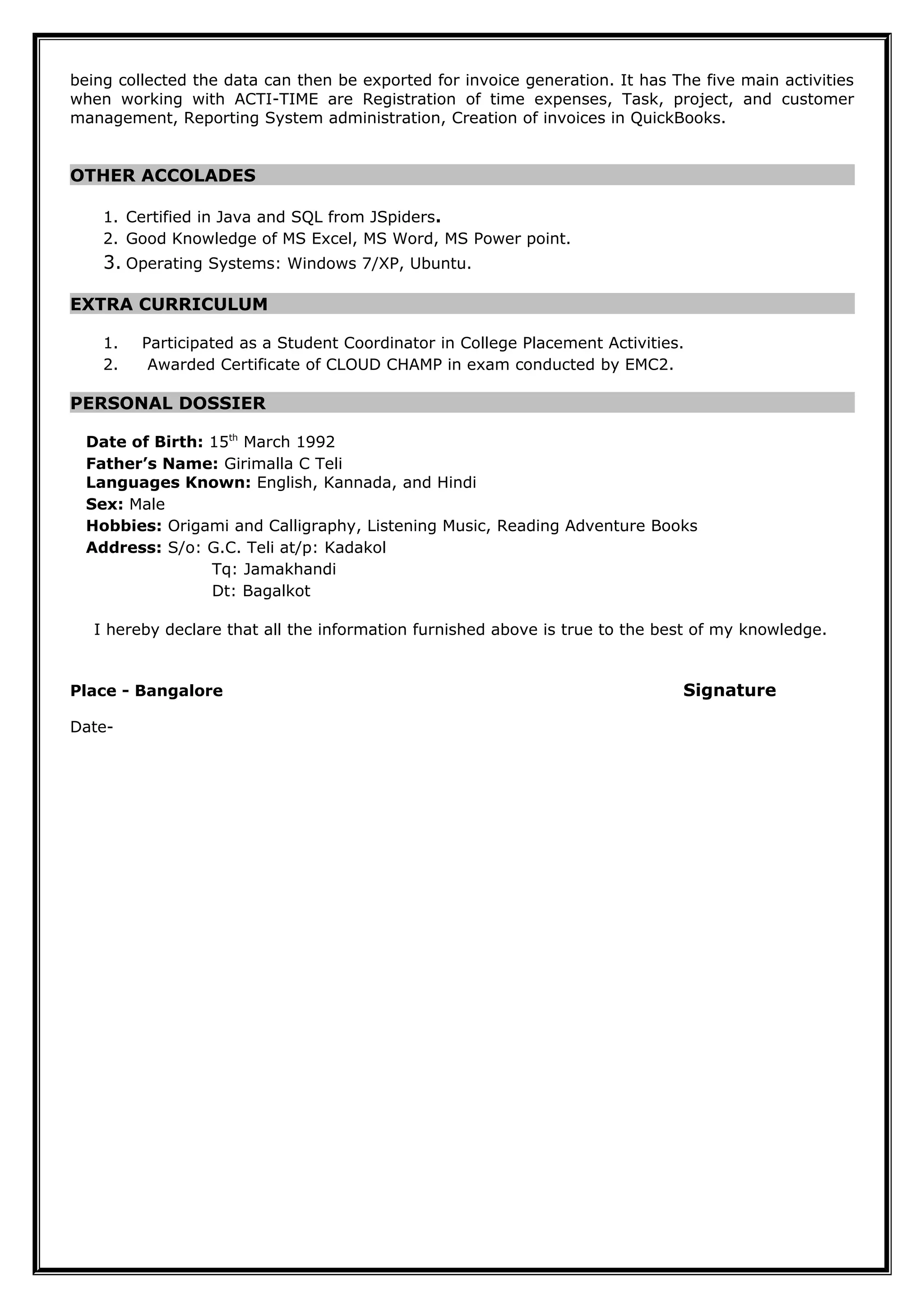Vishwanath Resume_Manual Testing | DOC | Business | Business and Finance