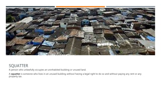 Squatter housing by charles correa | PPTX