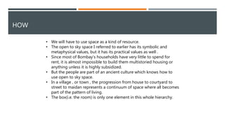 Squatter housing by charles correa | PPTX