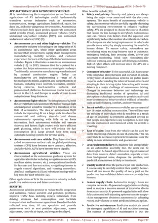 Artificial Intelligence in Autonomous Vehicles | PDF