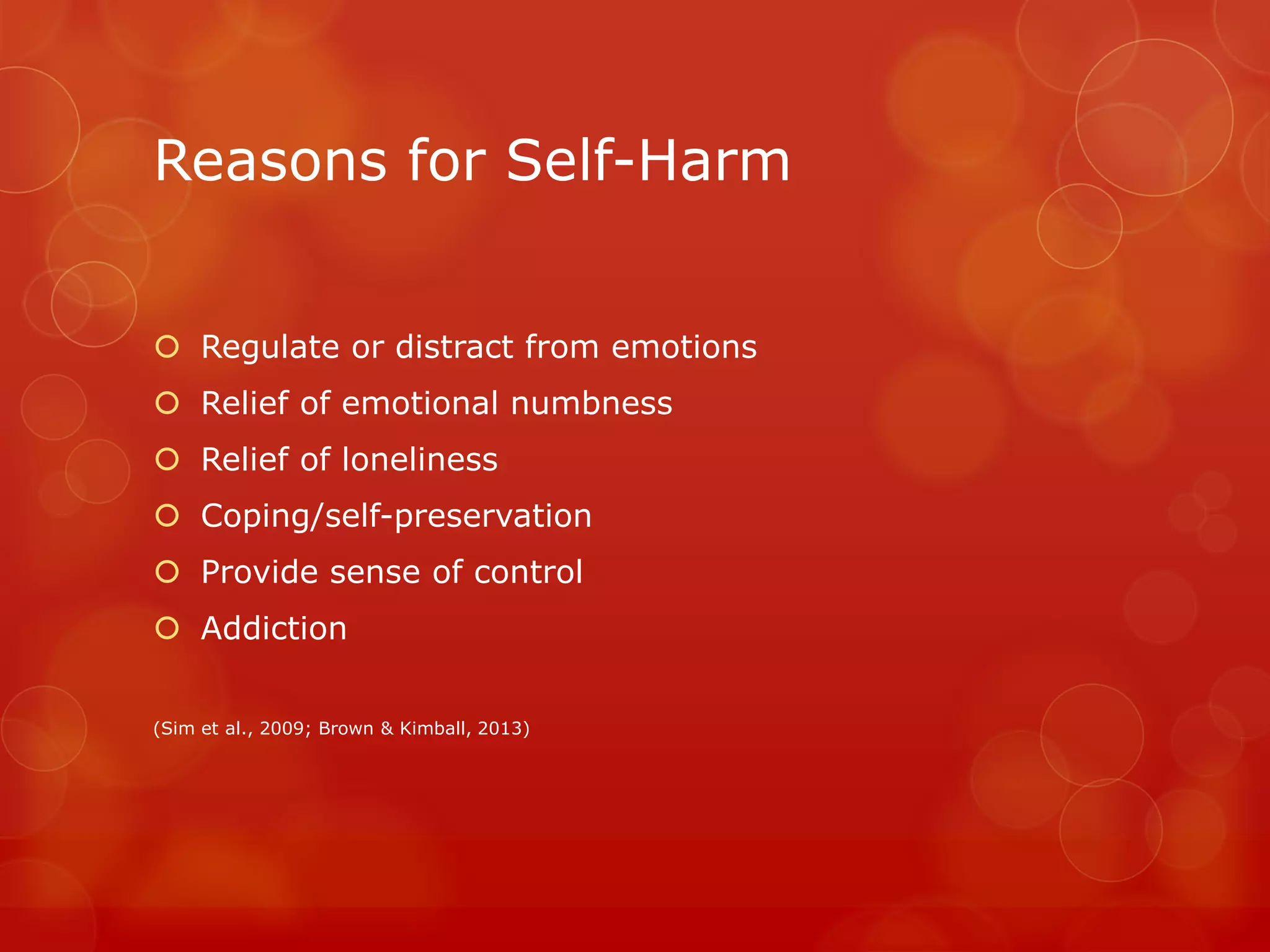 Self-Harm | PPTX