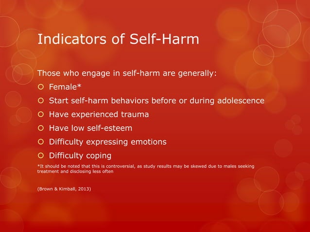 Self-Harm | PPTX