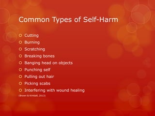 Self-Harm | PPTX