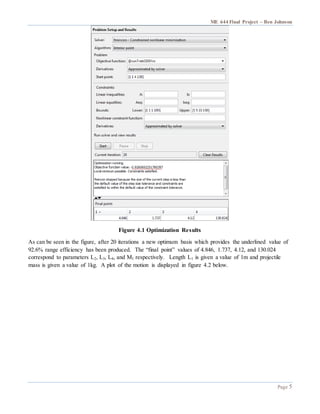 ME 644 Trebuchet Parametric Design Optimization | DOCX