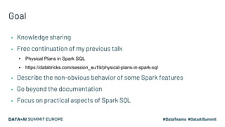 Spark SQL Beyond Official Documentation | PPT