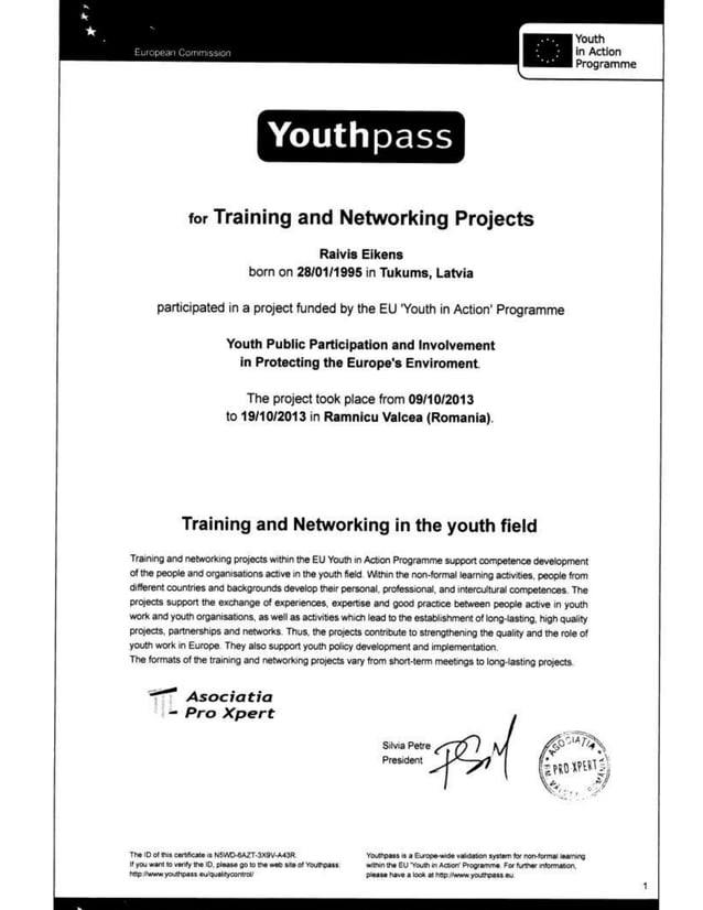 Youthpass for Training and Networking projects - Copy | DOCX