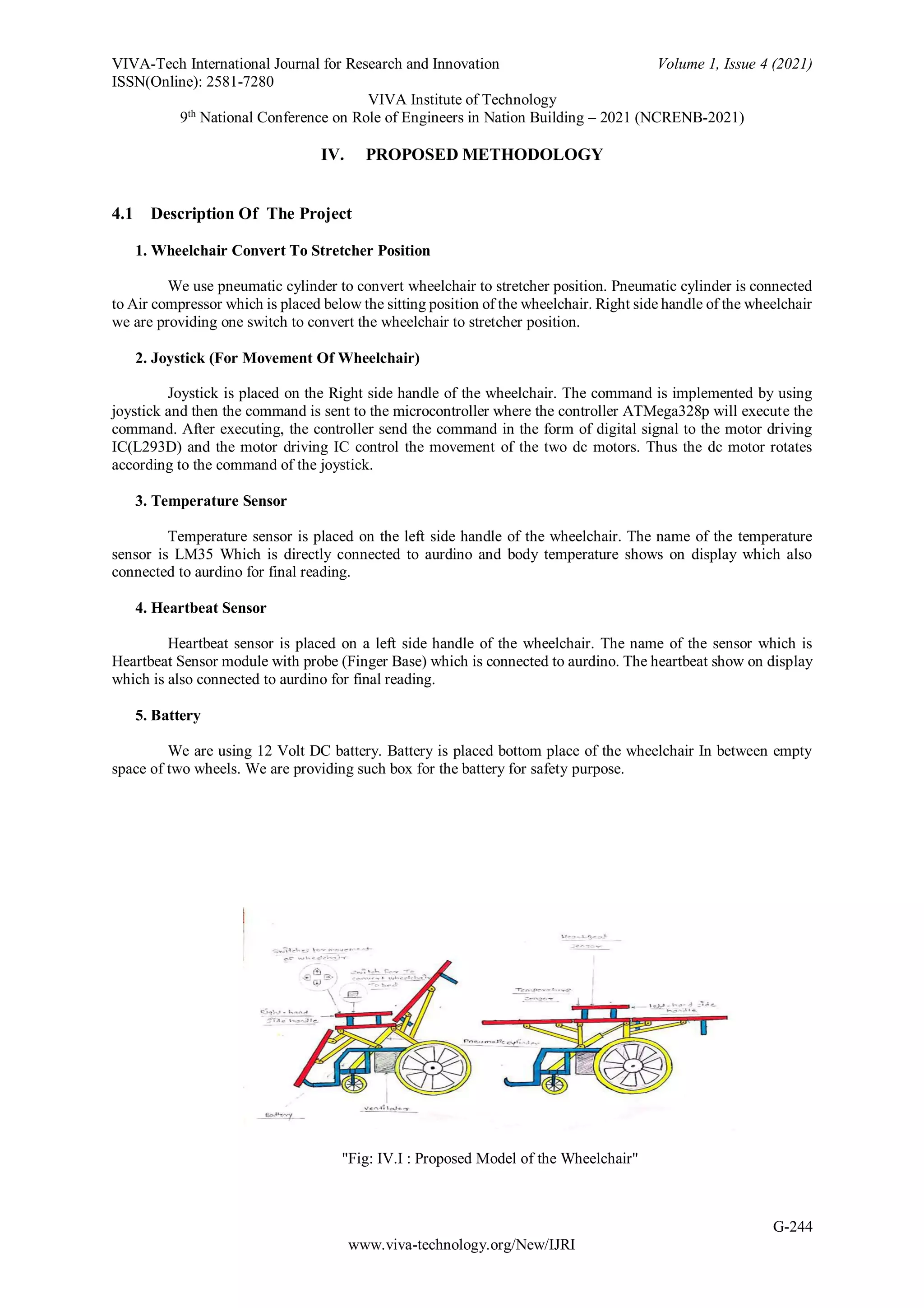 Concept Convertible Wheelchair With Ventilator And Monitoring System | PDF