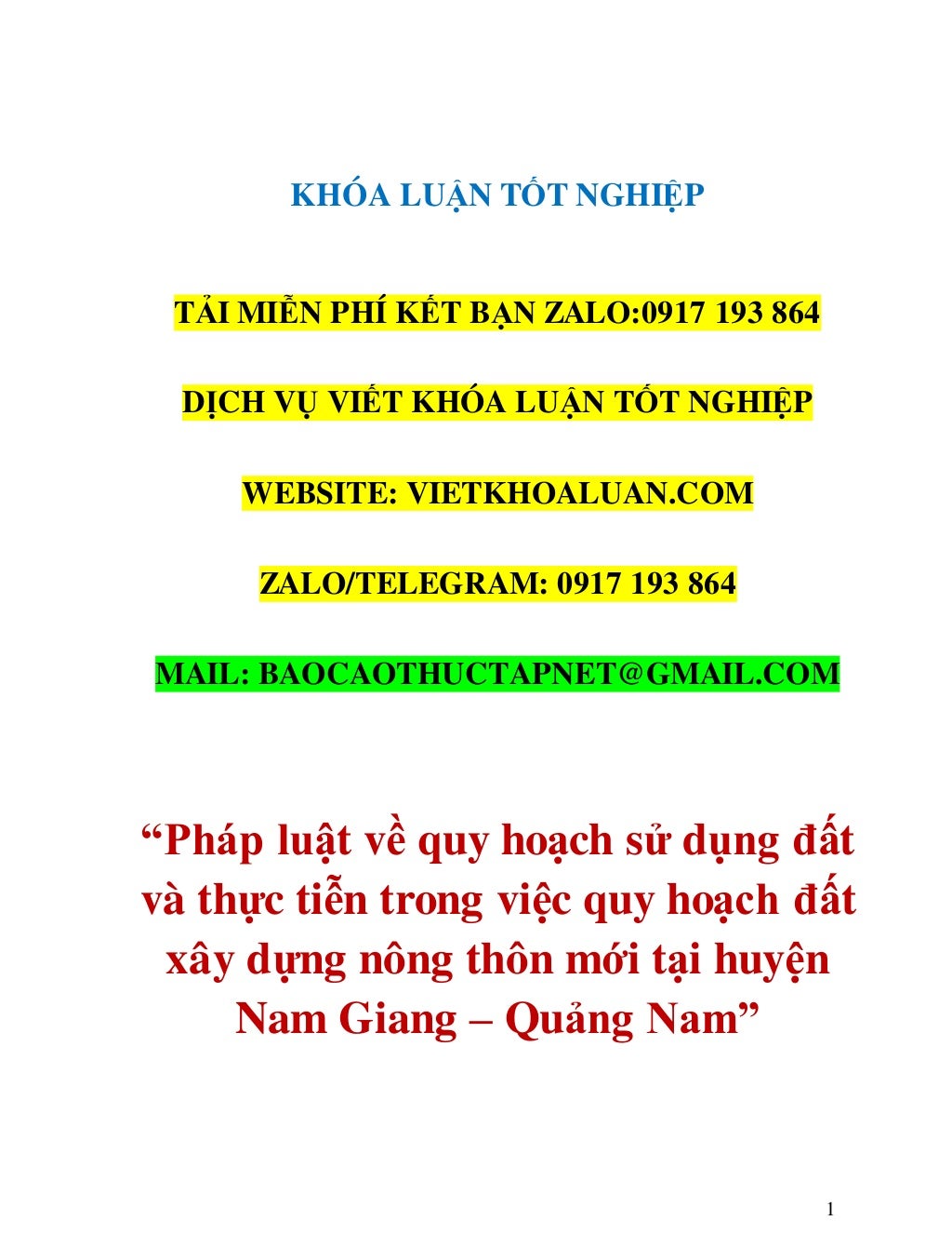 BÀI MẪU Khóa luận ngành Luật xây dựng, HAY, 9 ĐIỂM | DOC