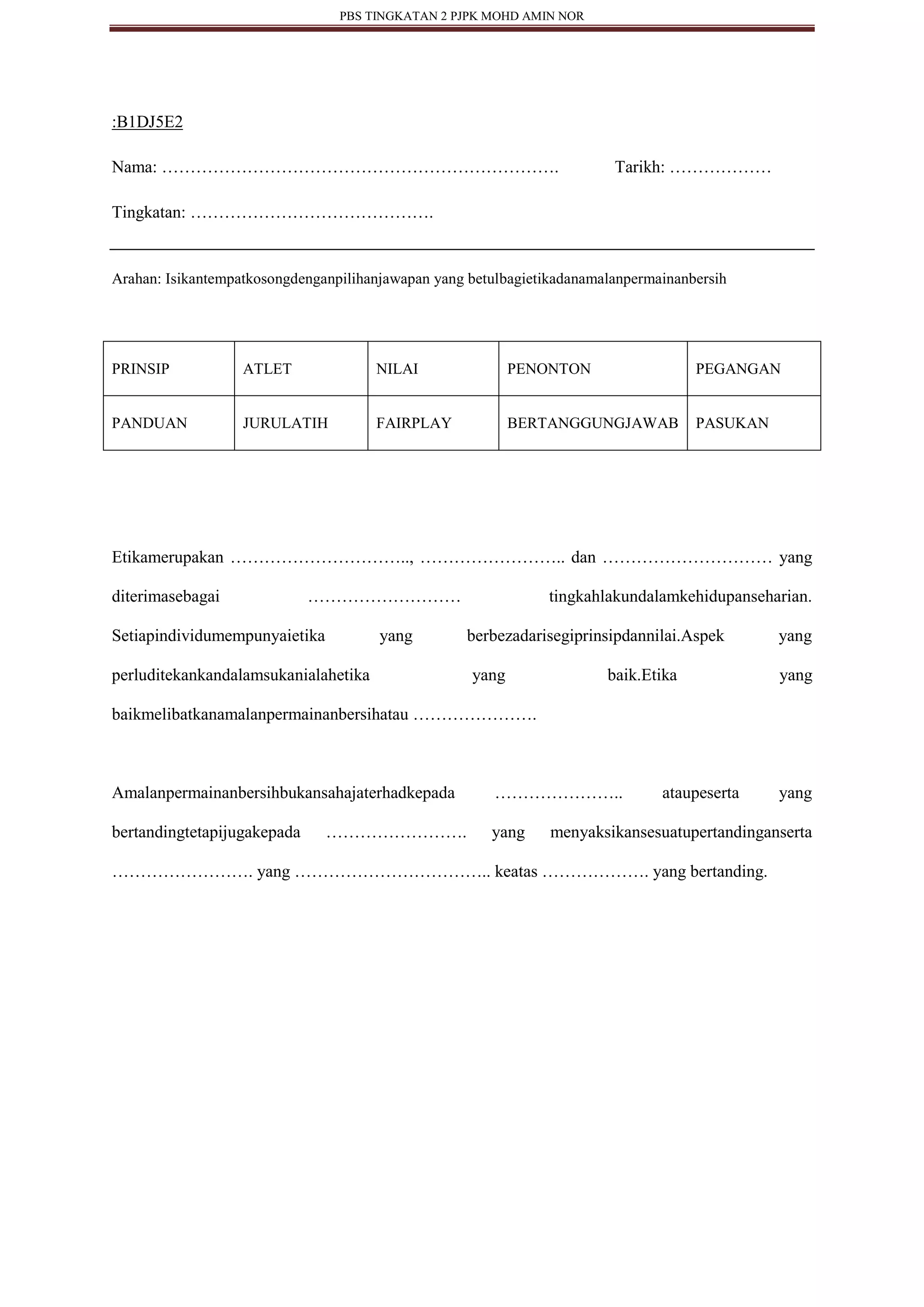 116030322 kesukanan-pjpk-tingkatan-2 | PDF