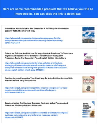 Enterprise Roadmap To Sre James Brookbank Steve Mcghee | PDF