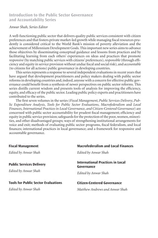 Public Expenditure Analysis Public Sector Governance And Accountability ...
