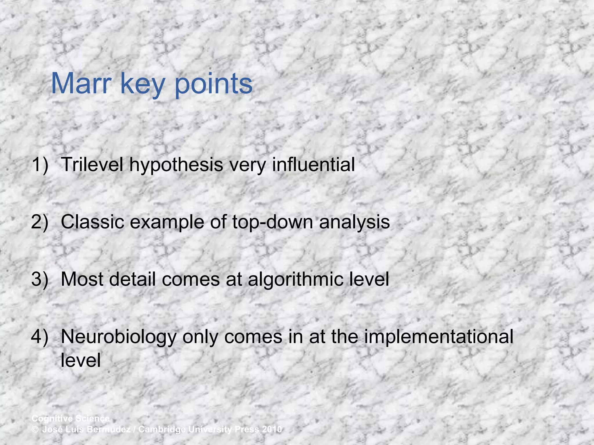 Marr's Theory of Vision | PPT