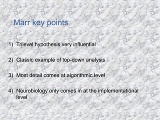 Marr's Theory of Vision | PPT