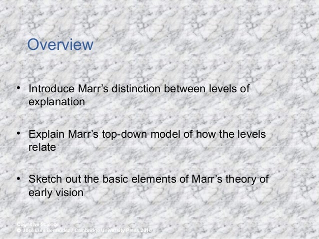 Marr's Theory of Vision