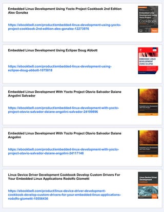 Embedded Linux Development Using Yocto Projects Otavio Salvador | PDF
