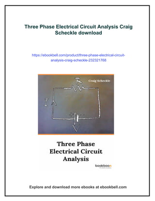 Three Phase Electrical Circuit Analysis Craig Scheckle | PDF