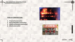 fire resistive construction | PPTX