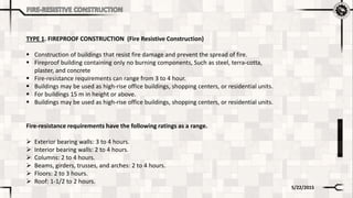 fire resistive construction | PPTX