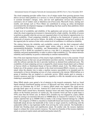 MAINTAINING CLOUD PERFORMANCE UNDER DDOS ATTACKS | PDF