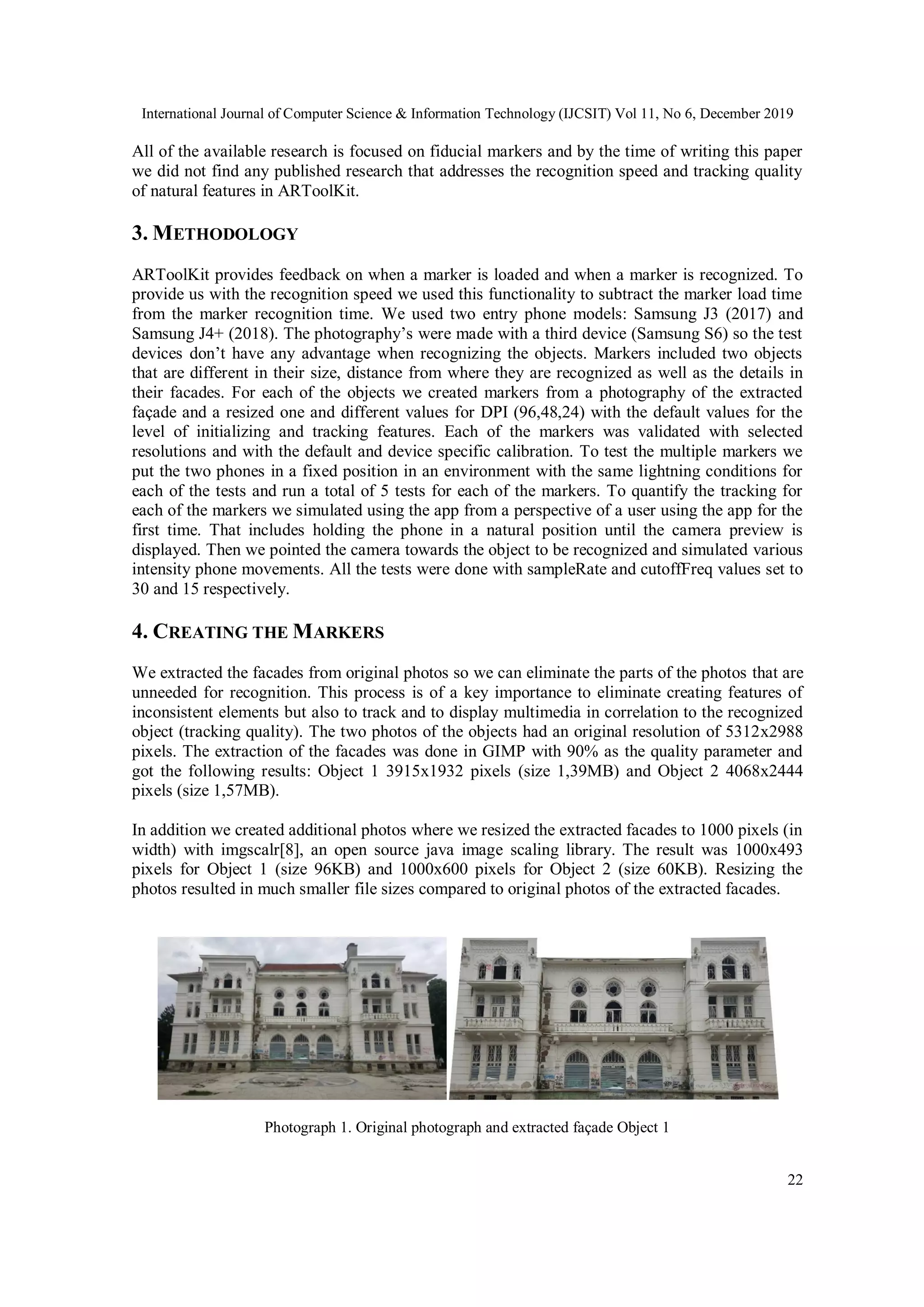 Recognizing and Tracking Outdoor Objects by Using Artoolkit Markers | PDF