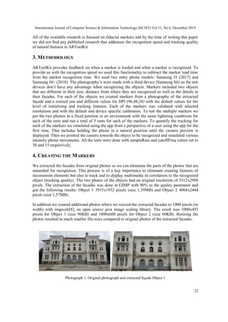 Recognizing and Tracking Outdoor Objects by Using Artoolkit Markers | PDF