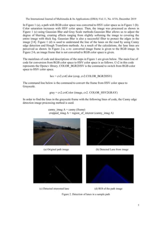 IMPLEMENTATION OF LANE TRACKING BY USING IMAGE PROCESSING TECHNIQUES IN DEVELOPED PROTOTYPE ...