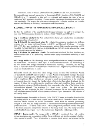 WSN SIMULATORS EVALUATION: AN APPROACH FOCUSING ON ENERGY AWARENESS | PDF