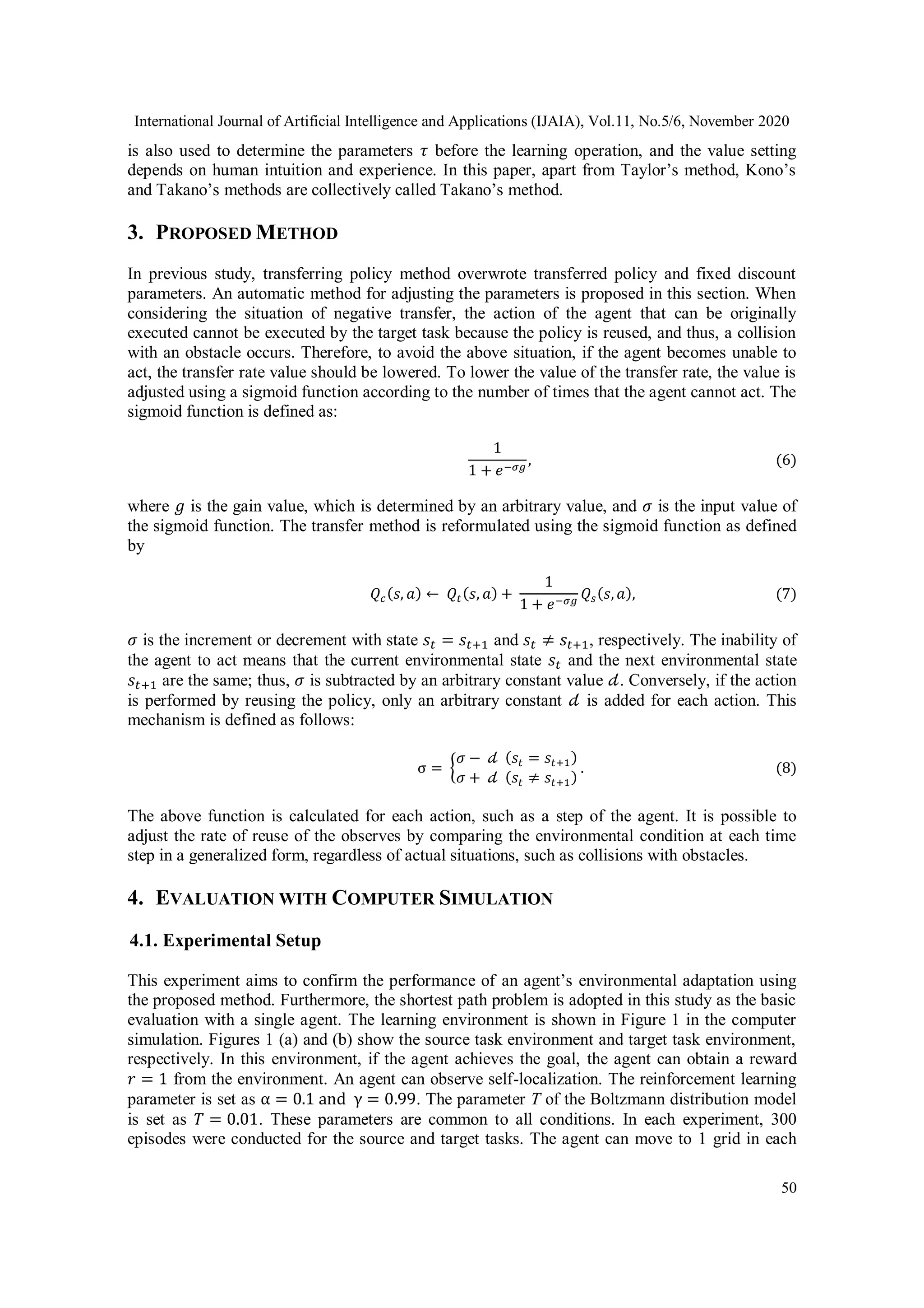 AUTOMATIC TRANSFER RATE ADJUSTMENT FOR TRANSFER REINFORCEMENT LEARNING | PDF