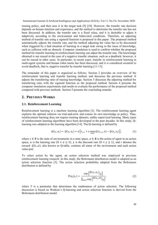 AUTOMATIC TRANSFER RATE ADJUSTMENT FOR TRANSFER REINFORCEMENT LEARNING | PDF