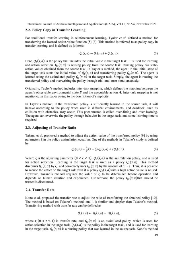 AUTOMATIC TRANSFER RATE ADJUSTMENT FOR TRANSFER REINFORCEMENT LEARNING | PDF