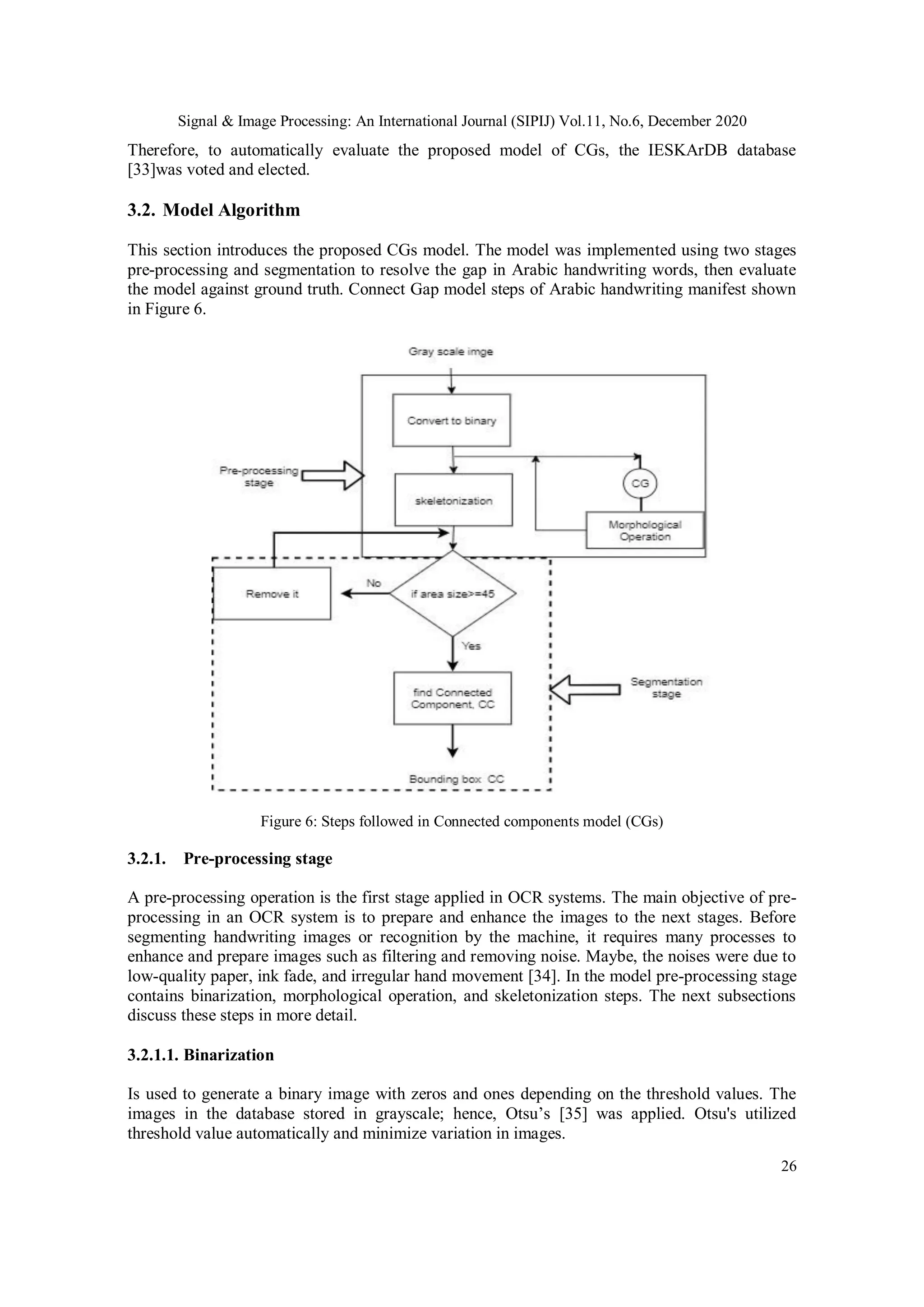 Off Line Arabic Handwritten Words Segmentation Using Morphological