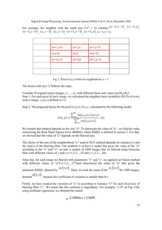 Neighbour Local Variability for Multi-Focus Images Fusion | PDF