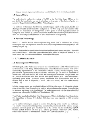 Aadhar Enabled Public Distribution System (AEPDS), Beneficiary Survey ...