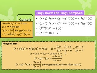 Fungsi Komposisi dan Fungsi Invers kelas XI SMK | PPT