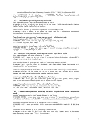 STRESS TEST FOR BERT AND DEEP MODELS: PREDICTING WORDS FROM ITALIAN ...