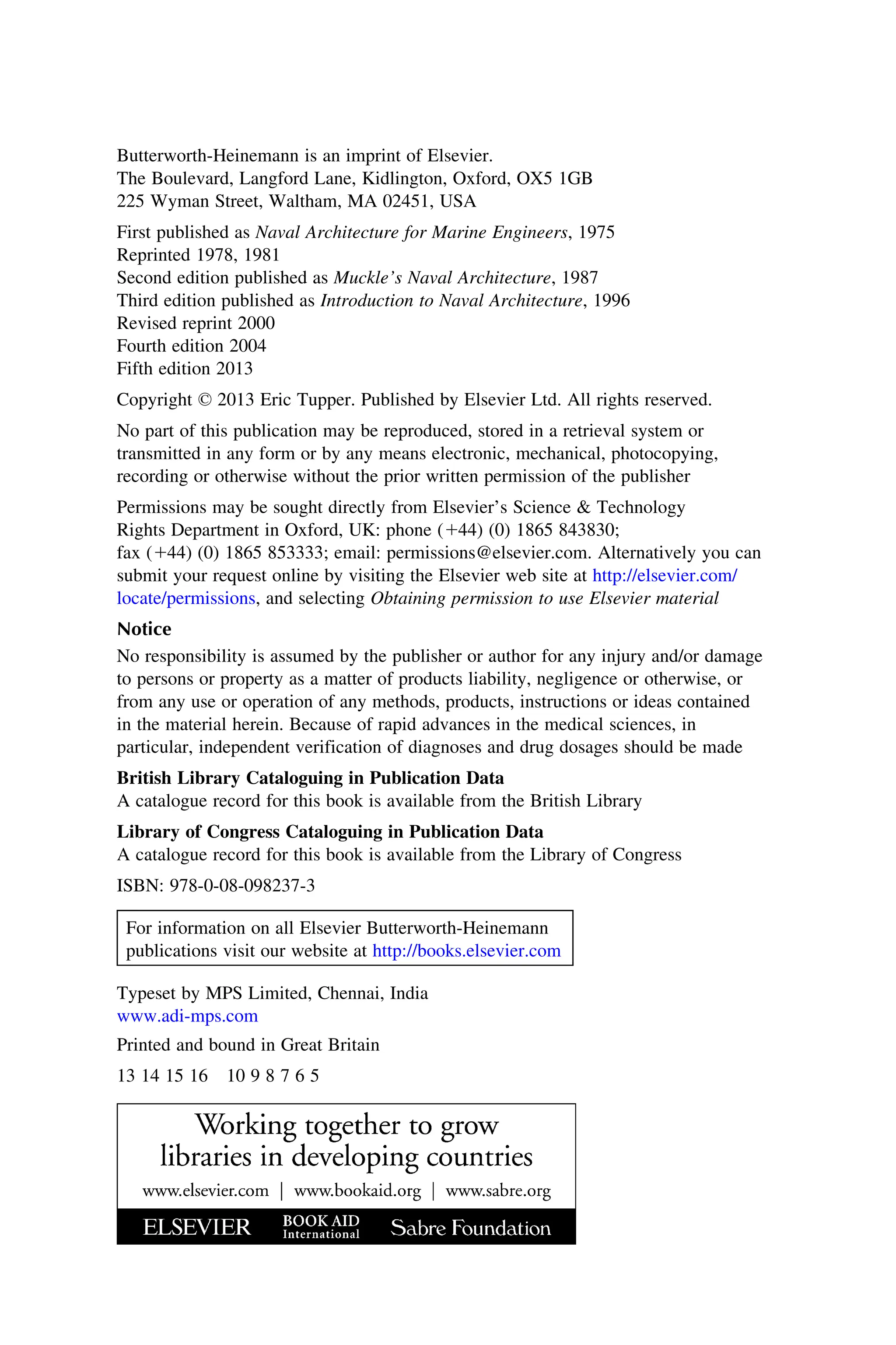 Introduction To Naval Architecture 5th Edition E C Tupper | PDF