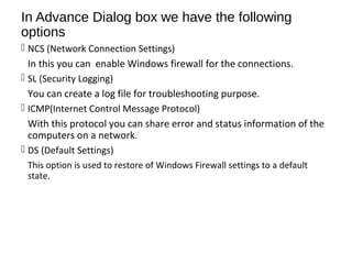 Windows firewall | PPT