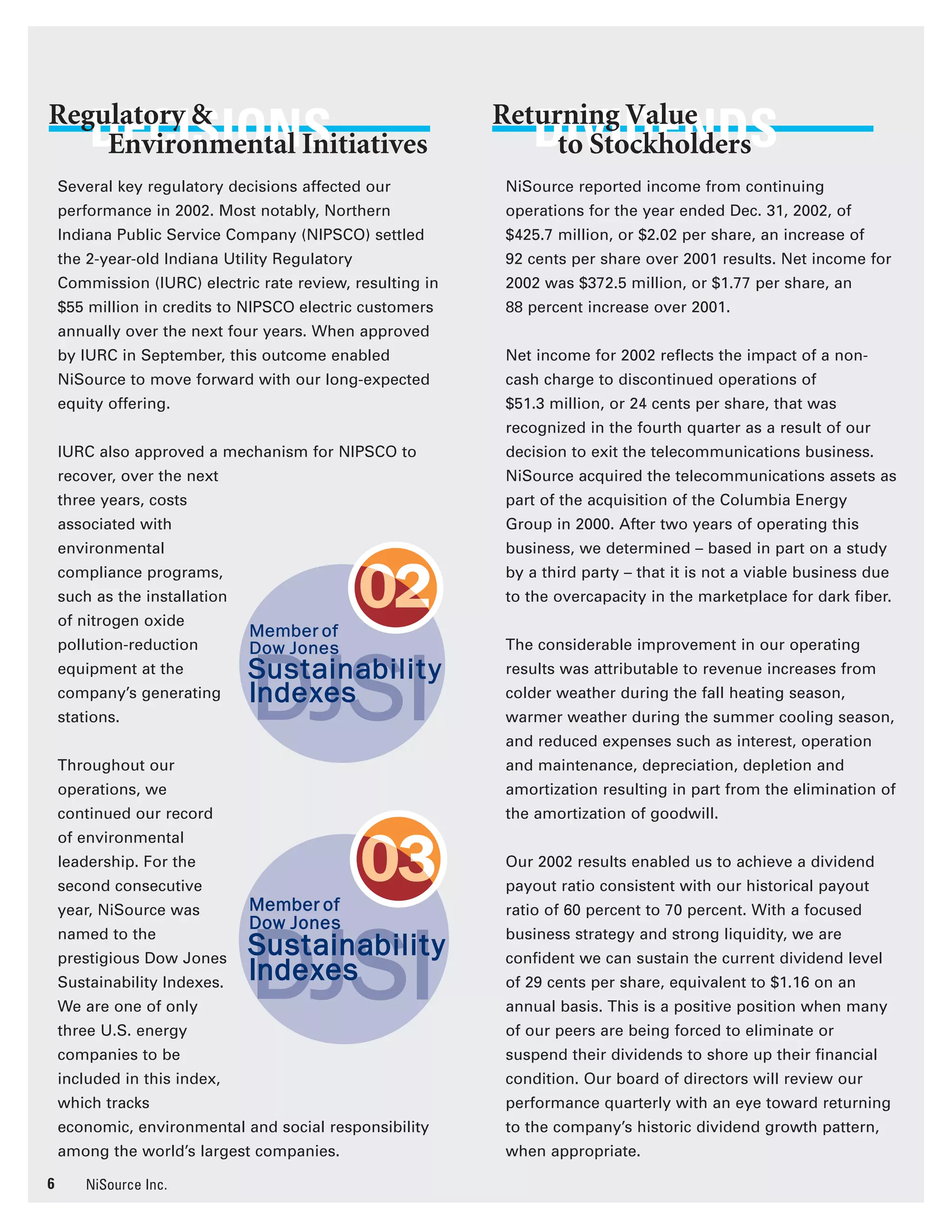 nisource annual reports 2002 | PDF