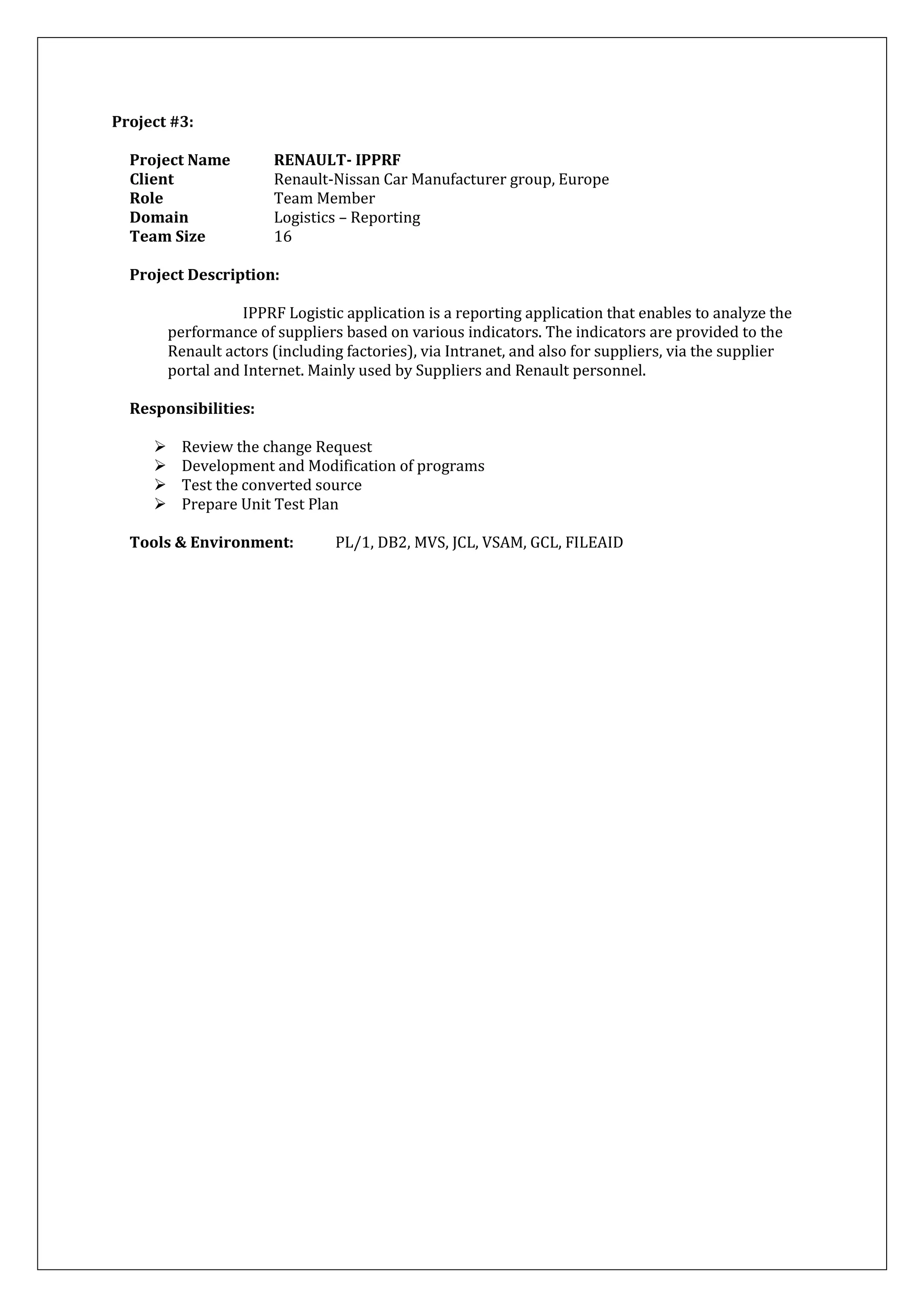 Harshit Kothari_CV_ IBM Mainframes | DOCX | Computer Software and Applications | Computing