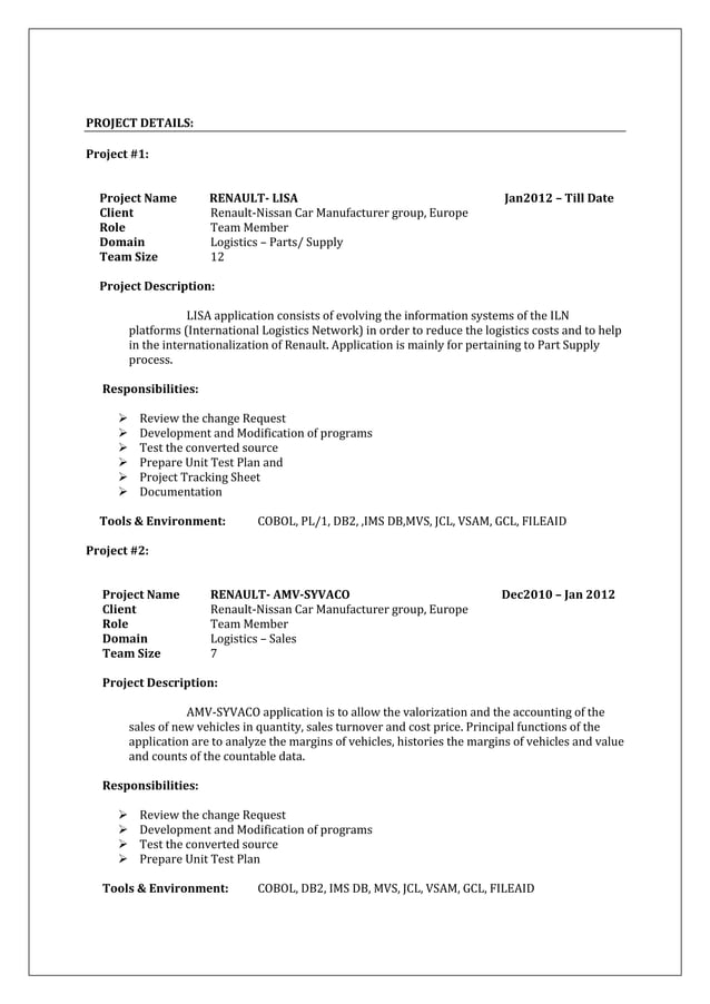 Harshit Kothari_CV_ IBM Mainframes | DOCX | Computer Software and Applications | Computing