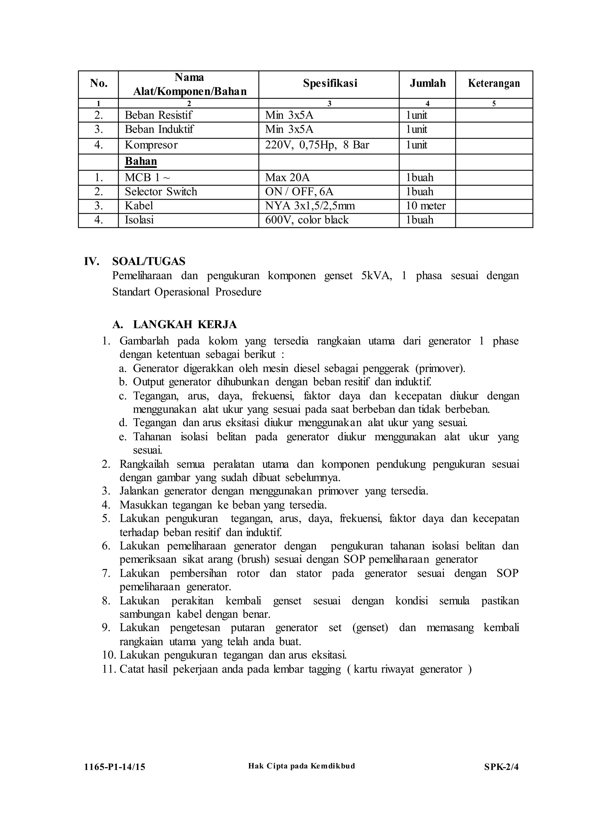 1165 p1-spk-teknik pembangkit tenaga listrik (2) | PDF