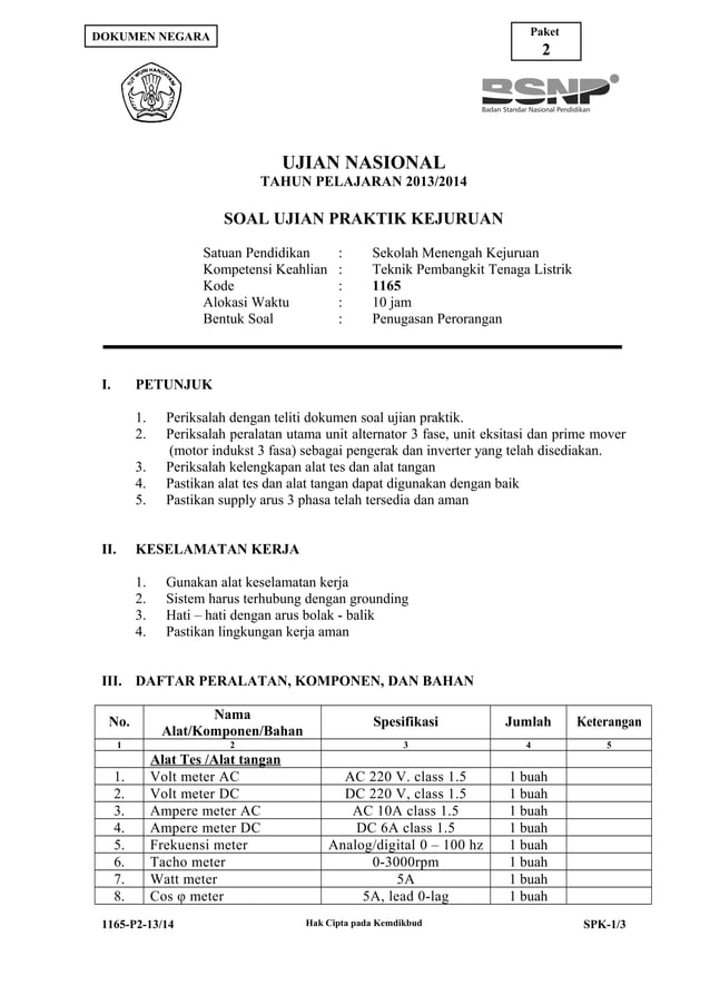 1165 p2-spk-teknik pembangkit tenaga listrik | PDF