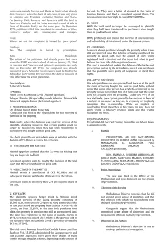 116533240 oblicon-case-analysis | DOC | Land and Farms | Real Estate