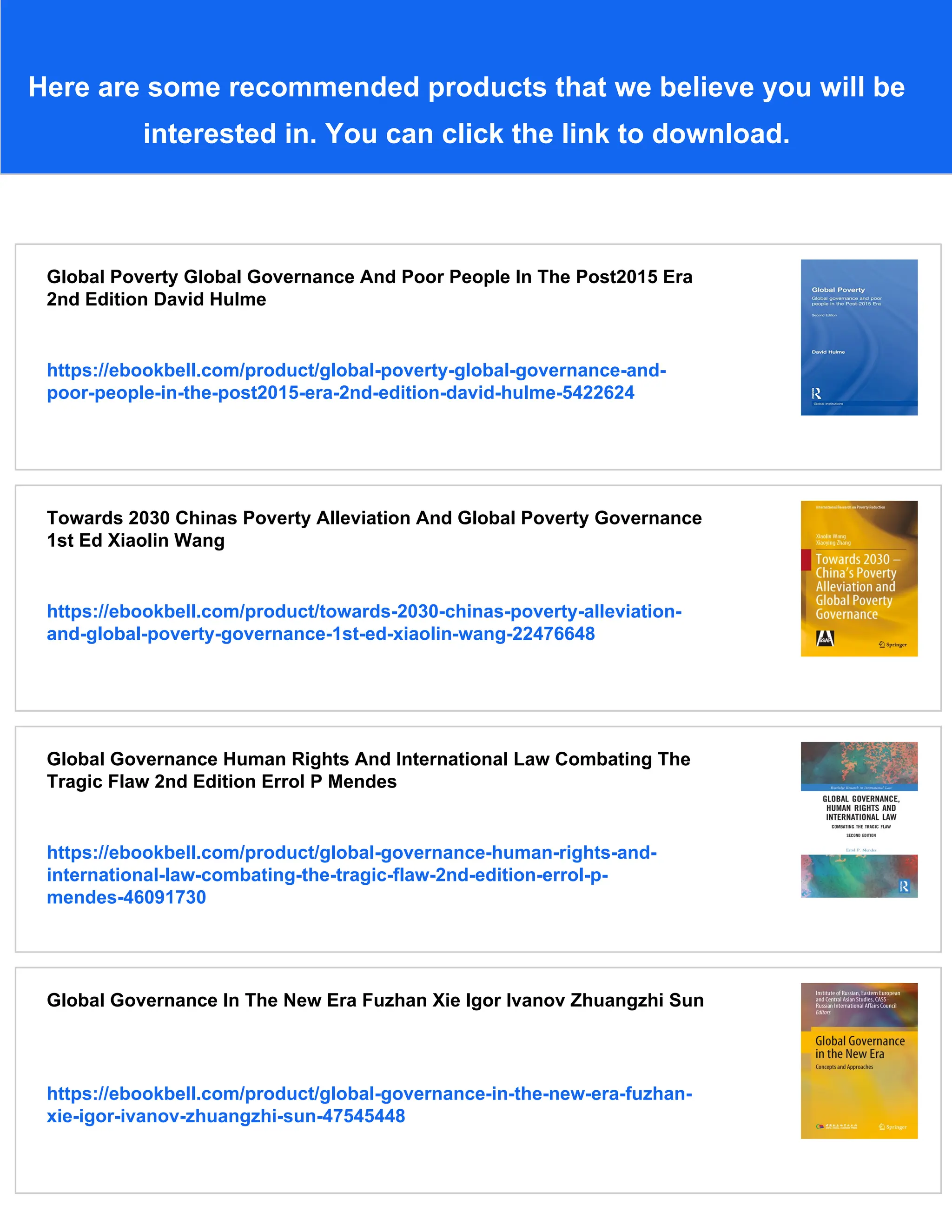 Global Governance Poverty And Inequality Global Institutions First ...