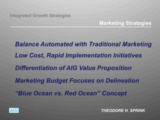 AIG Marketing Initiatives | PPT