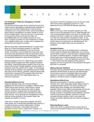TotalView - Memory debugging in parallel and distributed applications | PDF