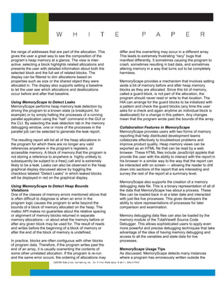 TotalView - Memory debugging in parallel and distributed applications | PDF